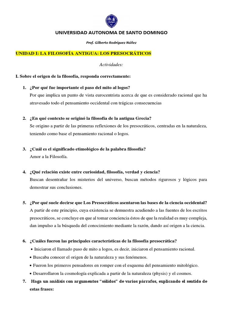 Filosofía Presocrática y Ática | PDF | Conocimiento | Platón