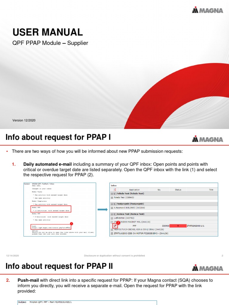 User Manual PPAP Supplier | PDF | Software Engineering | Information Technology Management