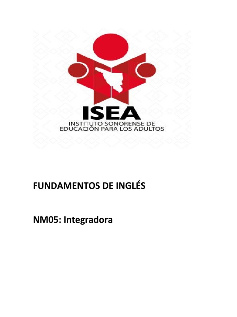 FUNDAMENTOS DE INGLÉS Integradora | PDF