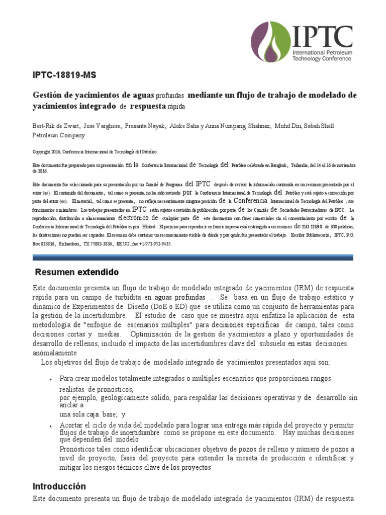 IPTC Traducido | PDF | Incertidumbre | Caso de estudio