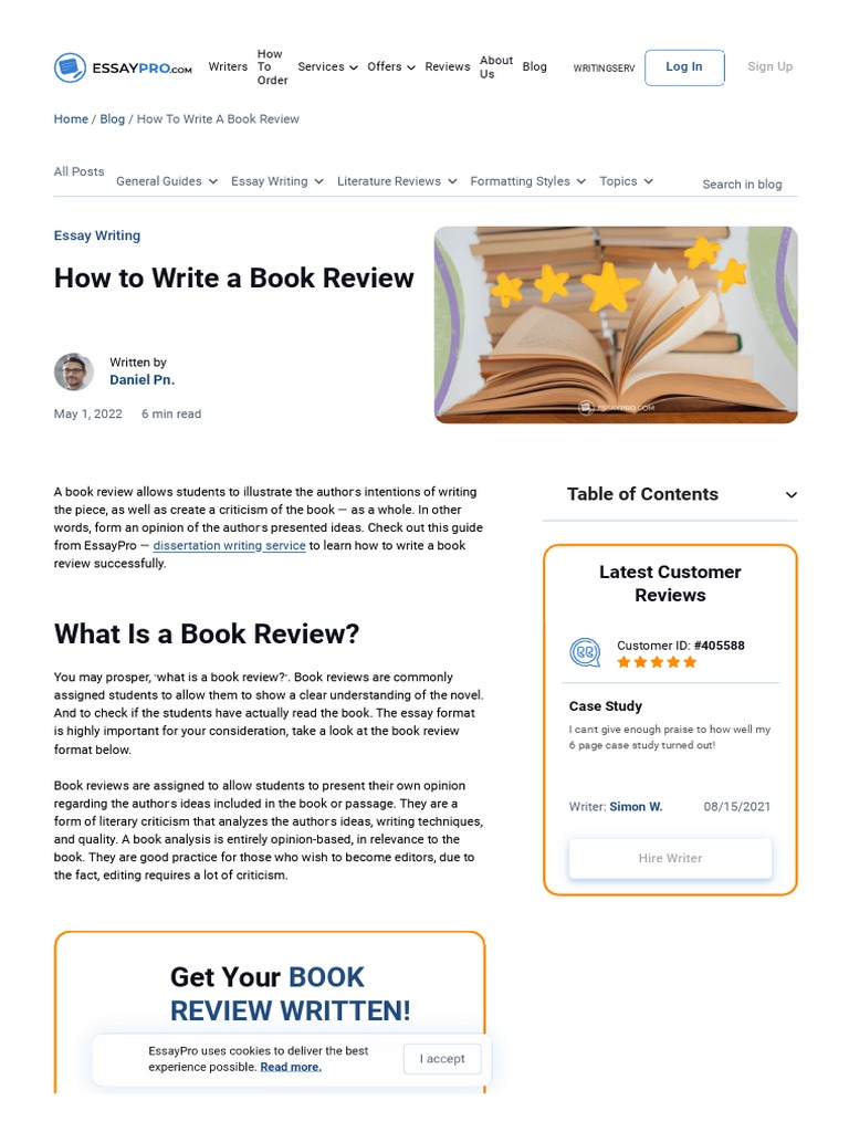 How To Write A Book Review - Definition, Structure, Examples | PDF ...