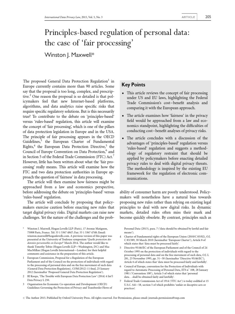 Principles-Based Regulation of | PDF | Federal Trade Commission ...