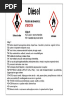 Etiquetas de Seguridad para Diesel | PDF | Combustibles | Combustible ...
