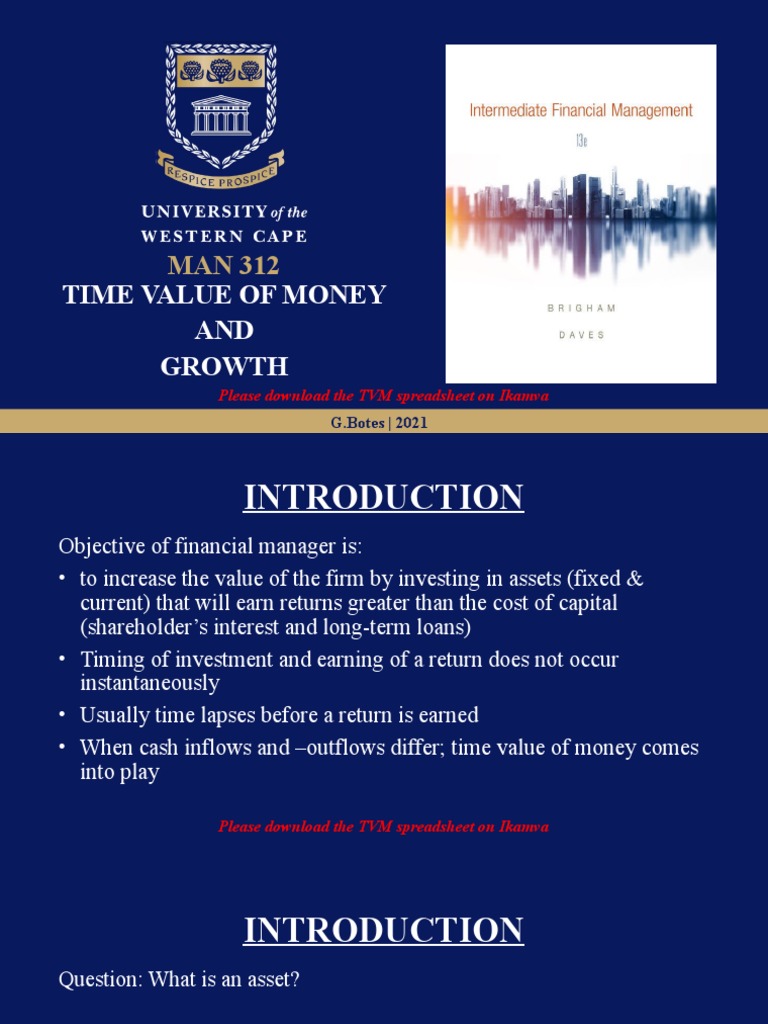 WEEK 1 - TVM and Growth | PDF | Present Value | Compound Interest