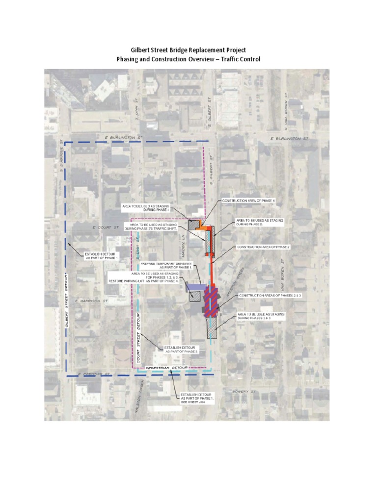 Gilbert Street Bridge Replacement Project Traffic Control Map | PDF