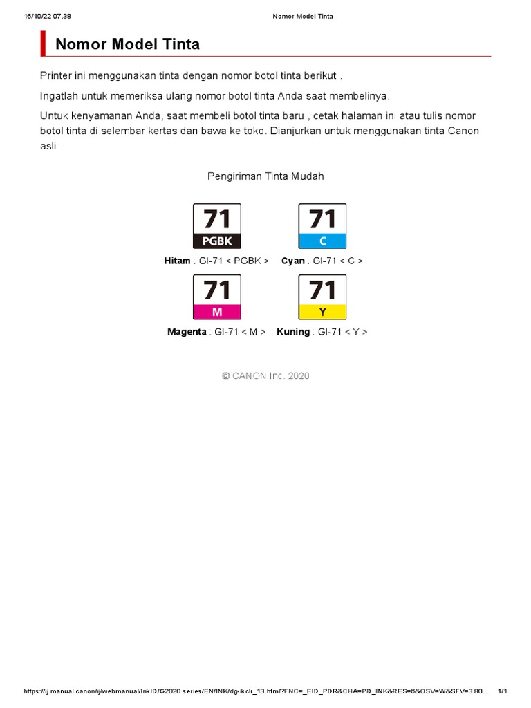Nomor Model Tinta | PDF | Teknologi & Rekayasa