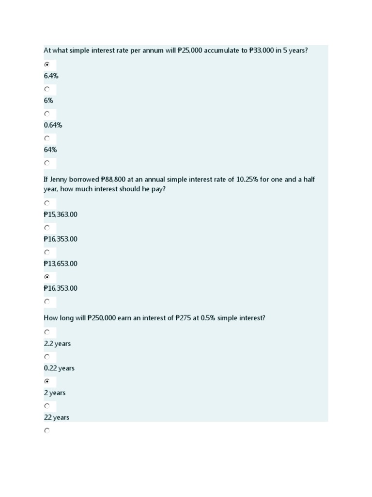 General Math | PDF | Interest | Interest Rates