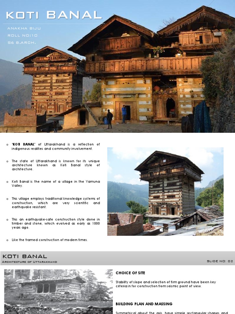 Indigenous Architecture of Uttarakhand: An Analysis of the Earthquake-Resistant Koti Banal ...