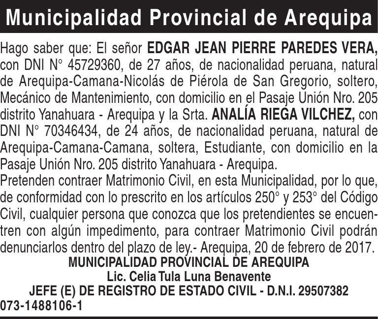 Edictos Matrimoniales 1488106 1 | PDF