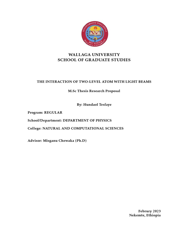 My Thesis | PDF | Optics | Physics