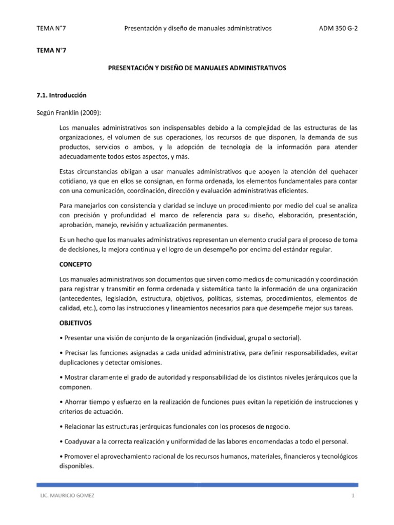 Tema N°7 Adm 350 G-2 | PDF