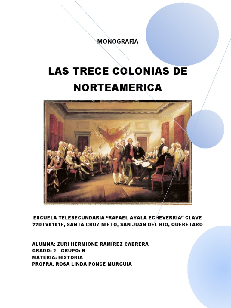 Hoja De Trabajo Sobre Las Trece Colonias Instituciones Coloniales De