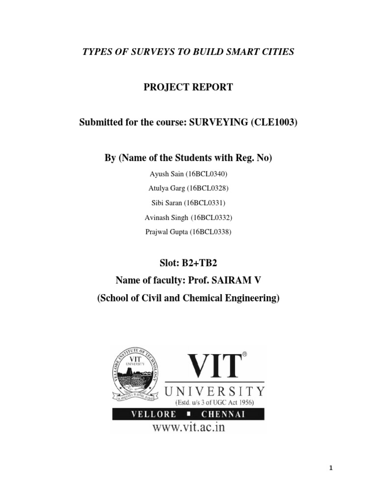 Capstone Project-Final Year | PDF | Surveying | Survey Methodology