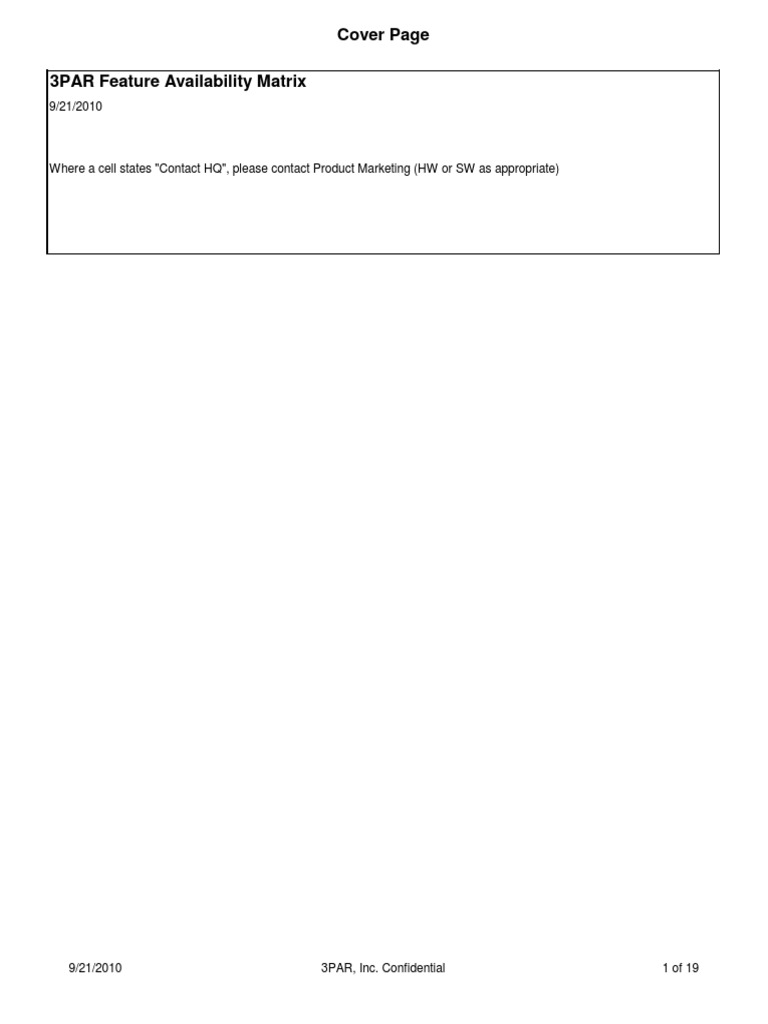 3PAR Hardware Support Overview | PDF | Computer Engineering | Computer ...