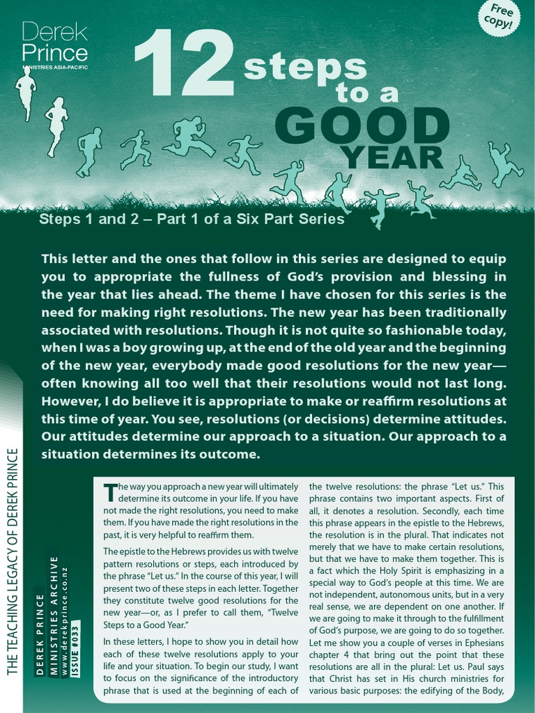 12 Steps To A Good Year pt1 Web | PDF | Jesus | Bible