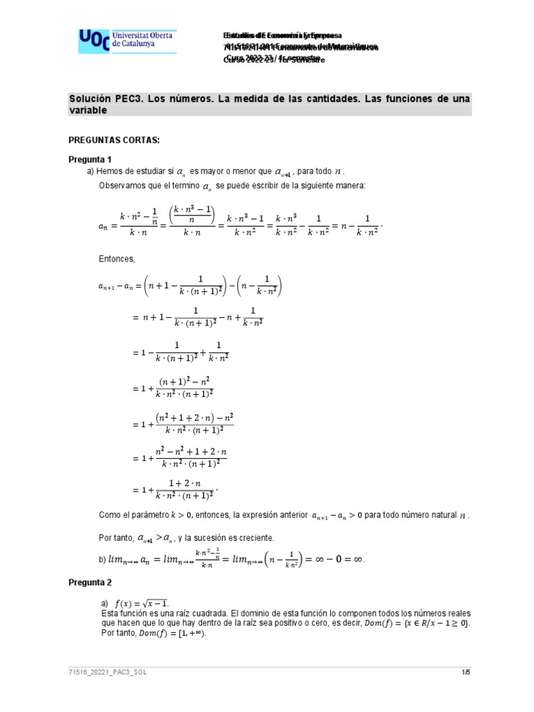 Solución Pac3 Sol | PDF
