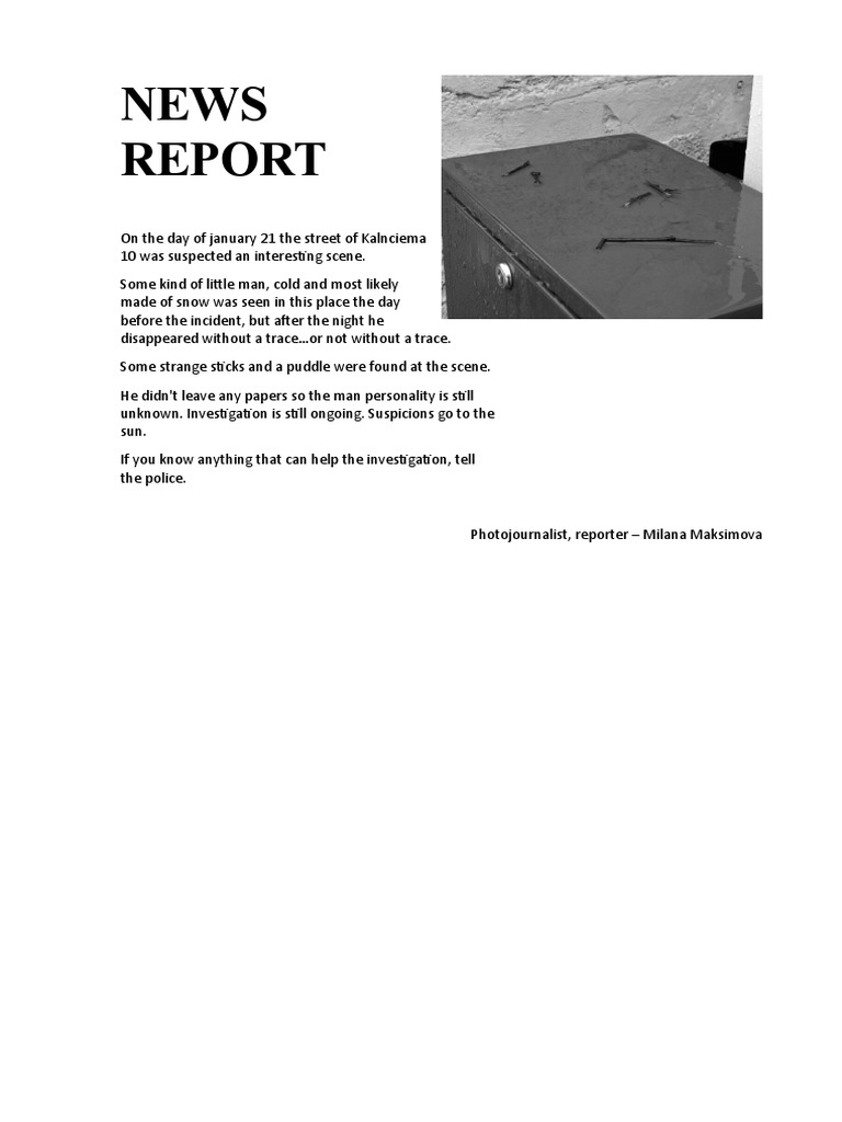News Report | PDF