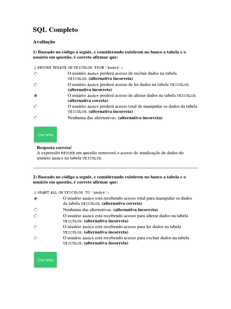 SQL Completo Softblue | PDF | Tabela (banco de dados) | SQL