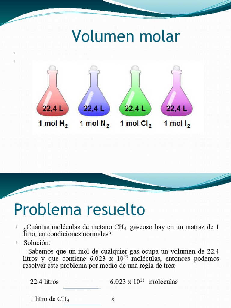 volumen_molar_prob_resueltos_final | PDF | Mole (Unidad) | Amoníaco