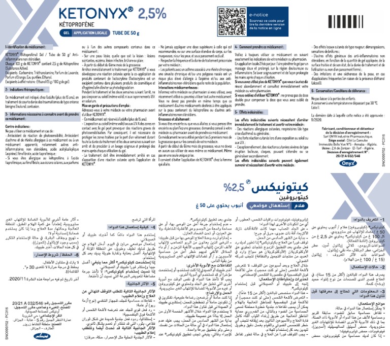 Notice Ketonyx 2,5 | PDF