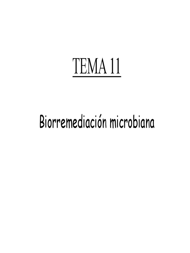 Biorremediacion Microbiana | PDF | Bifenilo policlorado | Las bacterias