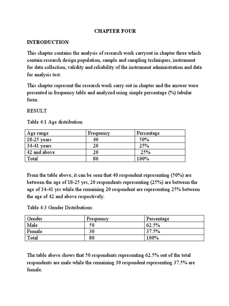 CHAPTER FOUR Data Analysis Continues | PDF | Smoking | Tobacco Smoking