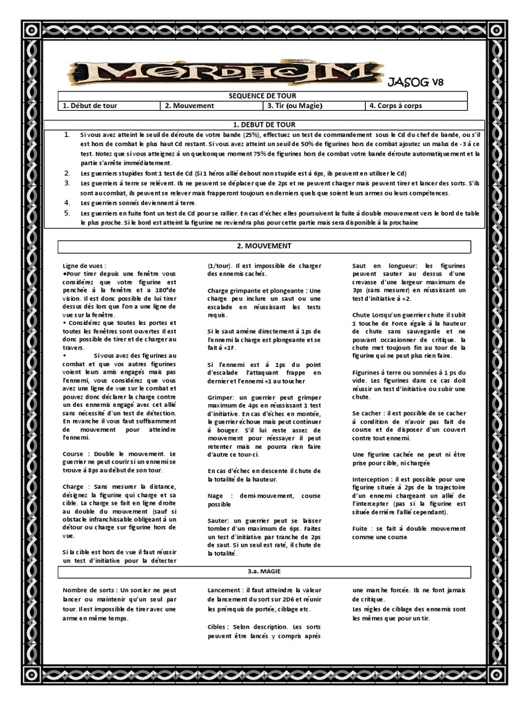 Feuille de Référence JASOG 8 | PDF