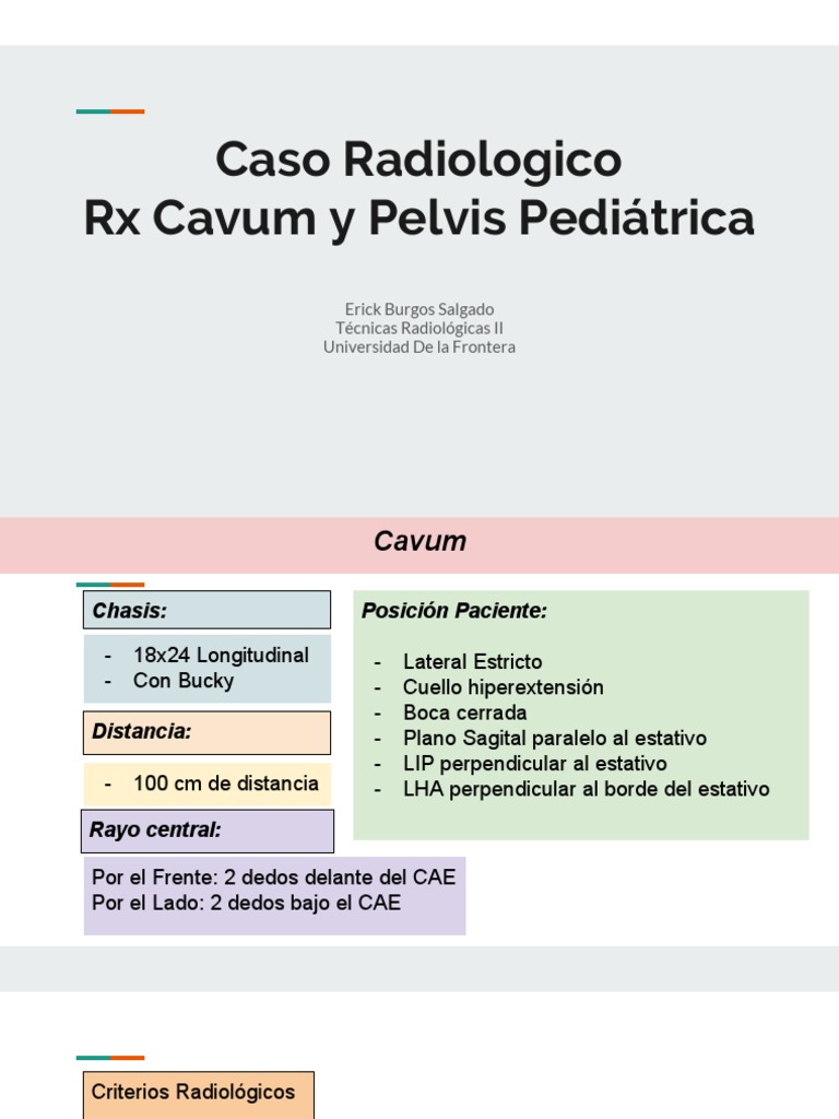 Radiografía de Cavum y Pelvis Pediátrica | PDF | Ciencia y matemáticas