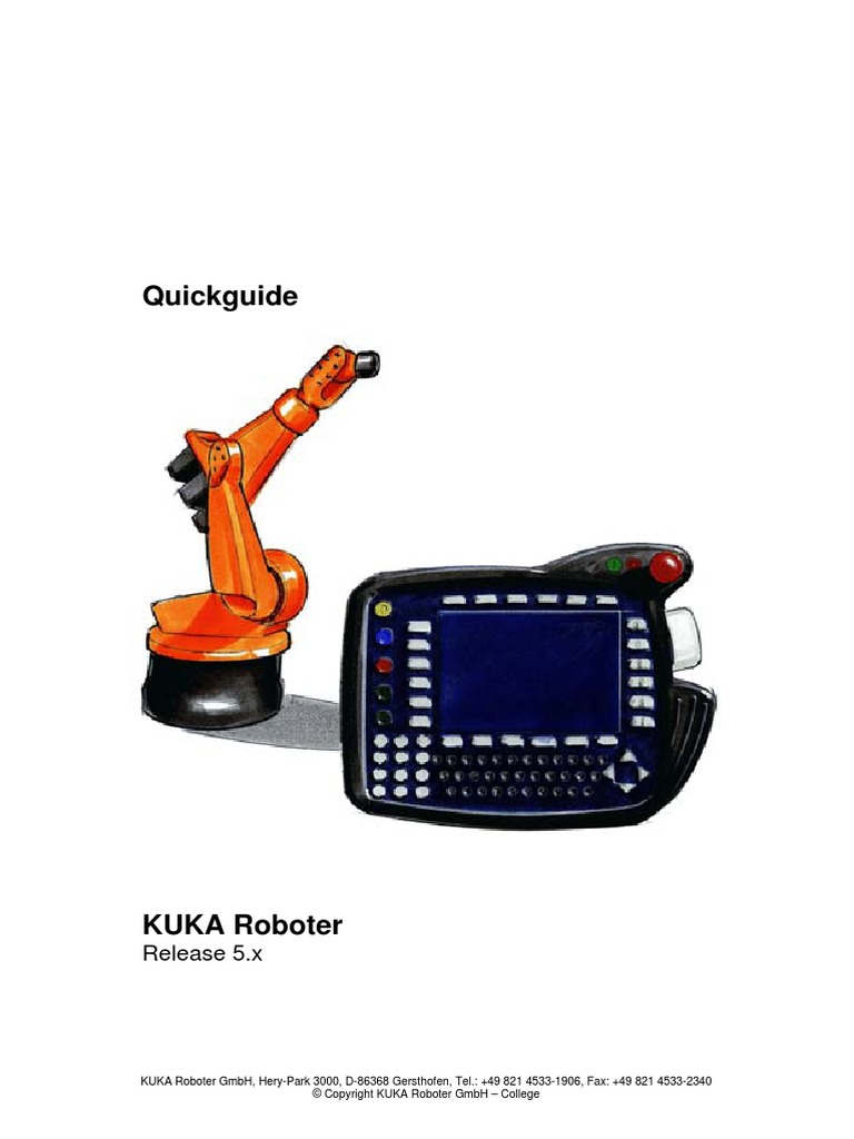 01-Quickguide-KUKA V5.x-DIN A6 (R04) de | PDF