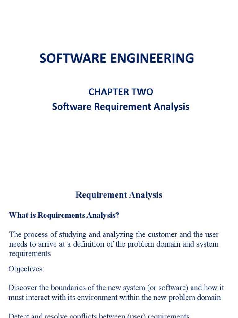 Chapter 2 Software Requirement Analysis and Specification 22.1.2018 | PDF | Software ...