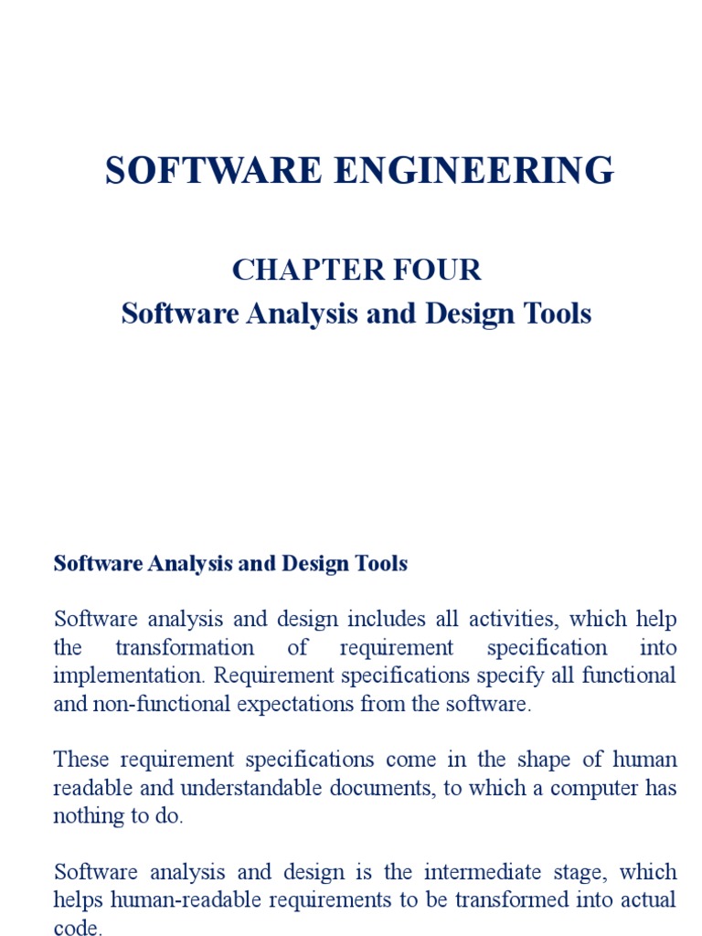 Chapter 4 Software Analysis and Design Tools | PDF | Conceptual Model ...