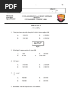 Contoh Soalan Matematik PKSK | PDF