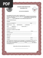 Acta de Defuncion Miss Donato PDF | PDF