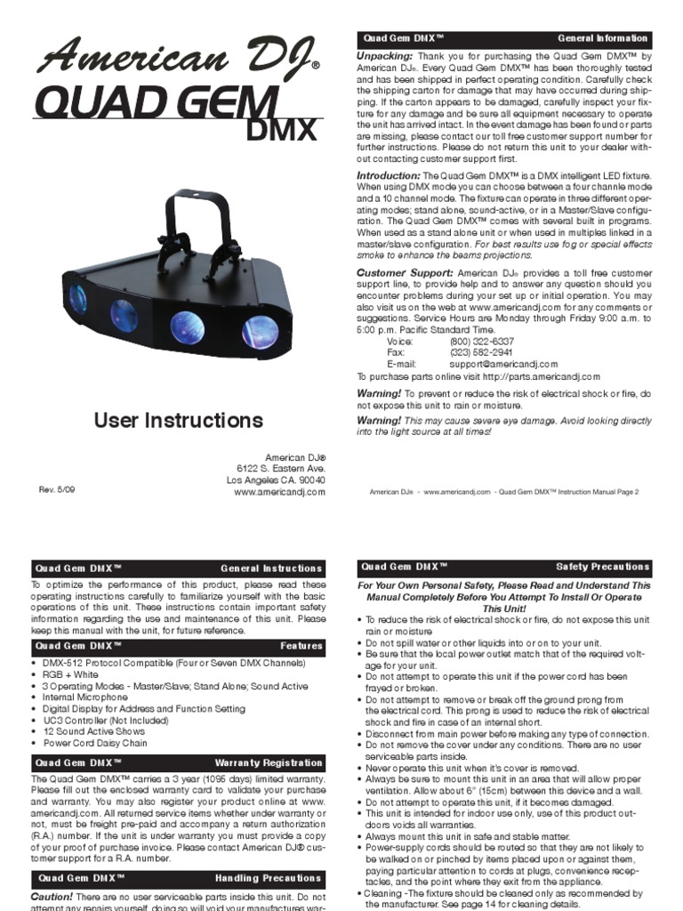 Quad Gem | PDF | Manufactured Goods | Electricity