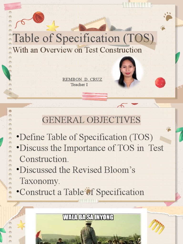 Tos With Test Construction | PDF | Learning | Sampling (Statistics)