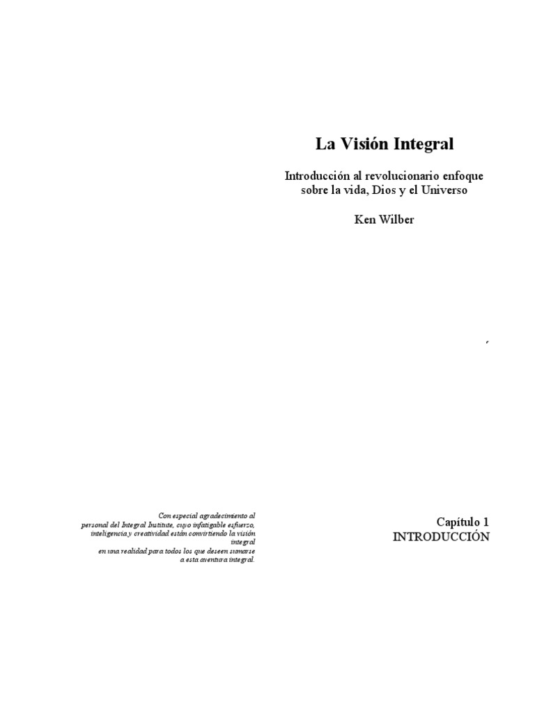 La Vision Integral | Descargar gratis PDF | Las emociones | Inteligencia