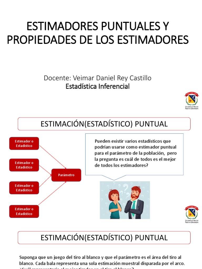 3. Estimadores Puntuales - Propiedades de Los Estimadores | PDF | Estimador | Estadística