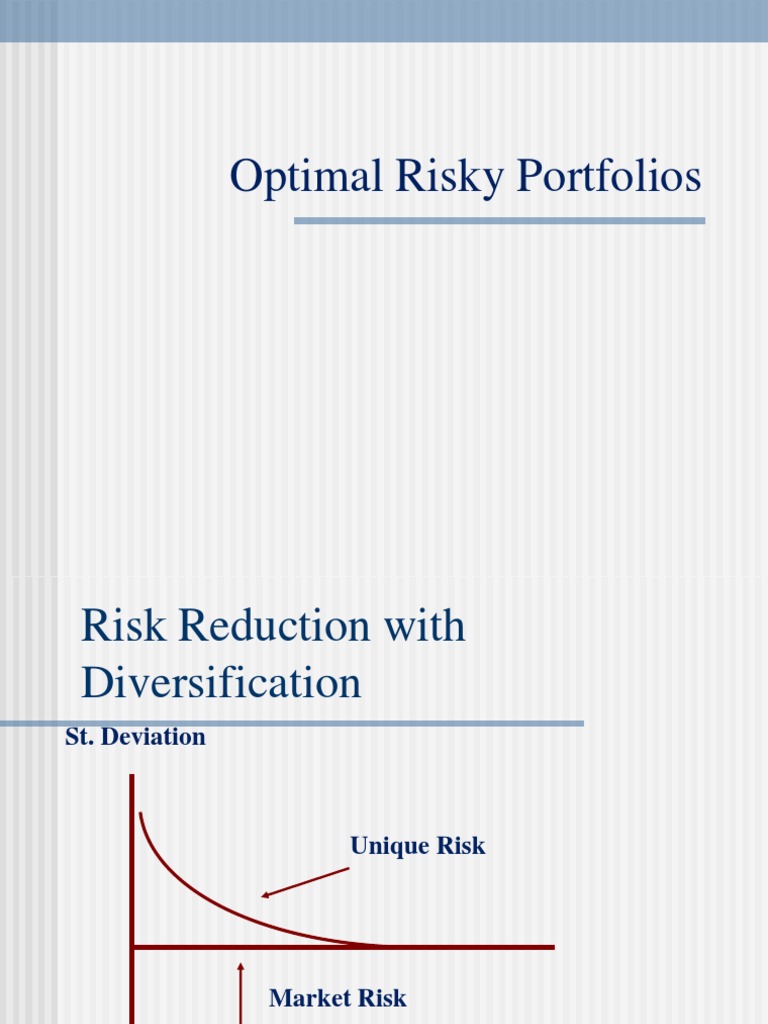Optimal Risk Portfolio | PDF | Covariance | Diversification (Finance)