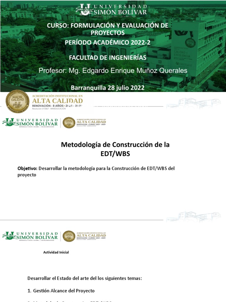 05 Metodología Construcción WBS FEP | PDF | Gestión de proyectos | Business