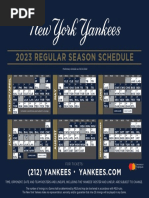 Yankees 2024 Printable Schedule | PDF