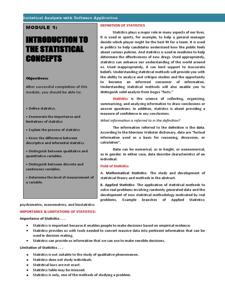 Statistics-Analysis-with-Software-Application | PDF | Sampling ...