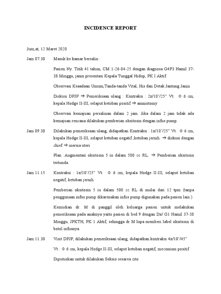 Insiden Report 2 | PDF