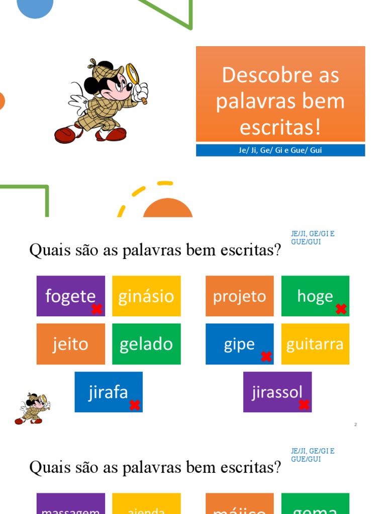 Je, Ji, Ge, Gi e Gue, Gui | PDF