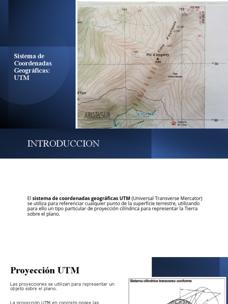 Sistema de Coordenadas Geográficas: UTM | PDF | Sistema coordinado | Geometría Elemental