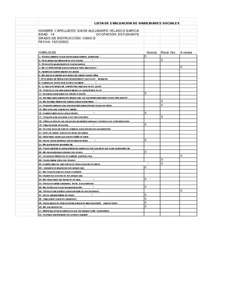 DAVID VELASCO - XLSX - Hoja3 | PDF