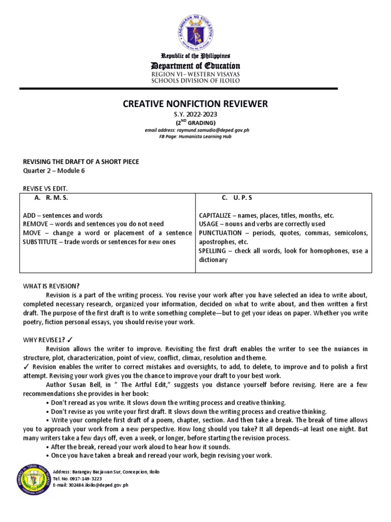 CNF Reviewer | PDF | Narrative | Experience