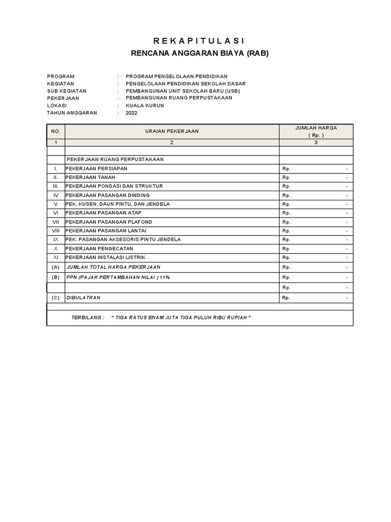 Rab Perpustakaan 2022 R Belajar | PDF