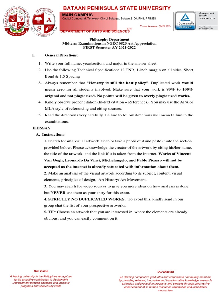 ART ANALYSIS FIRST SEM AY 2022-2023 - Parrenas - Nathaniel Olsen R. | PDF