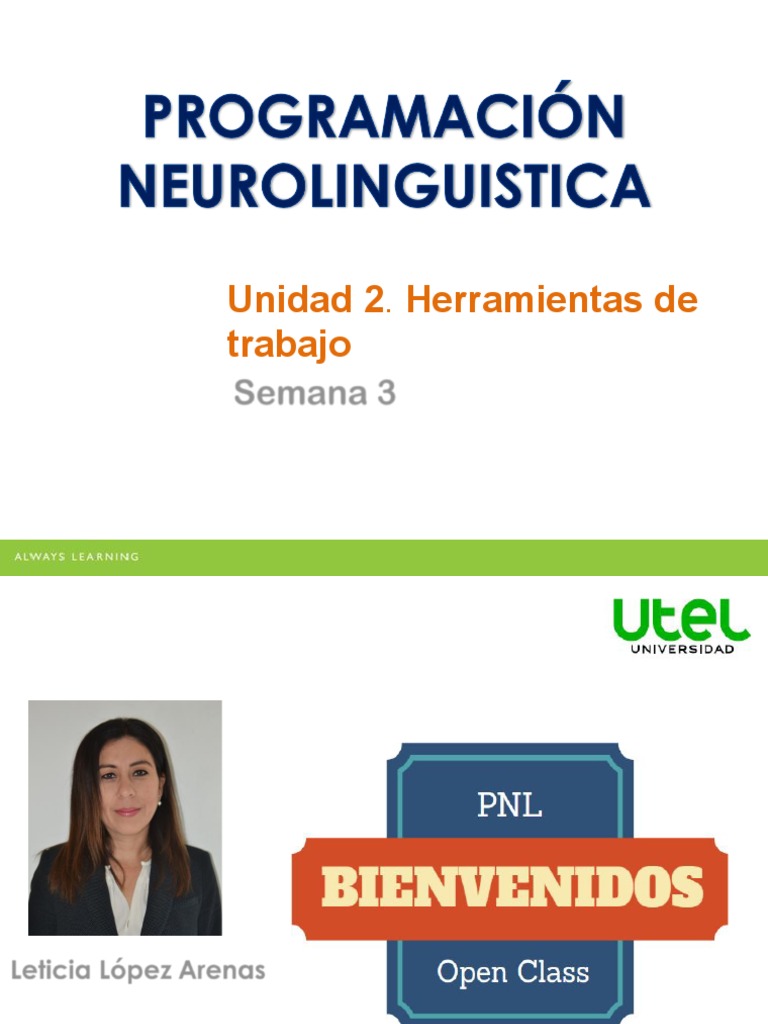 2023 PR - Semana 3 PNL | PDF | Aprendizaje | Cognición
