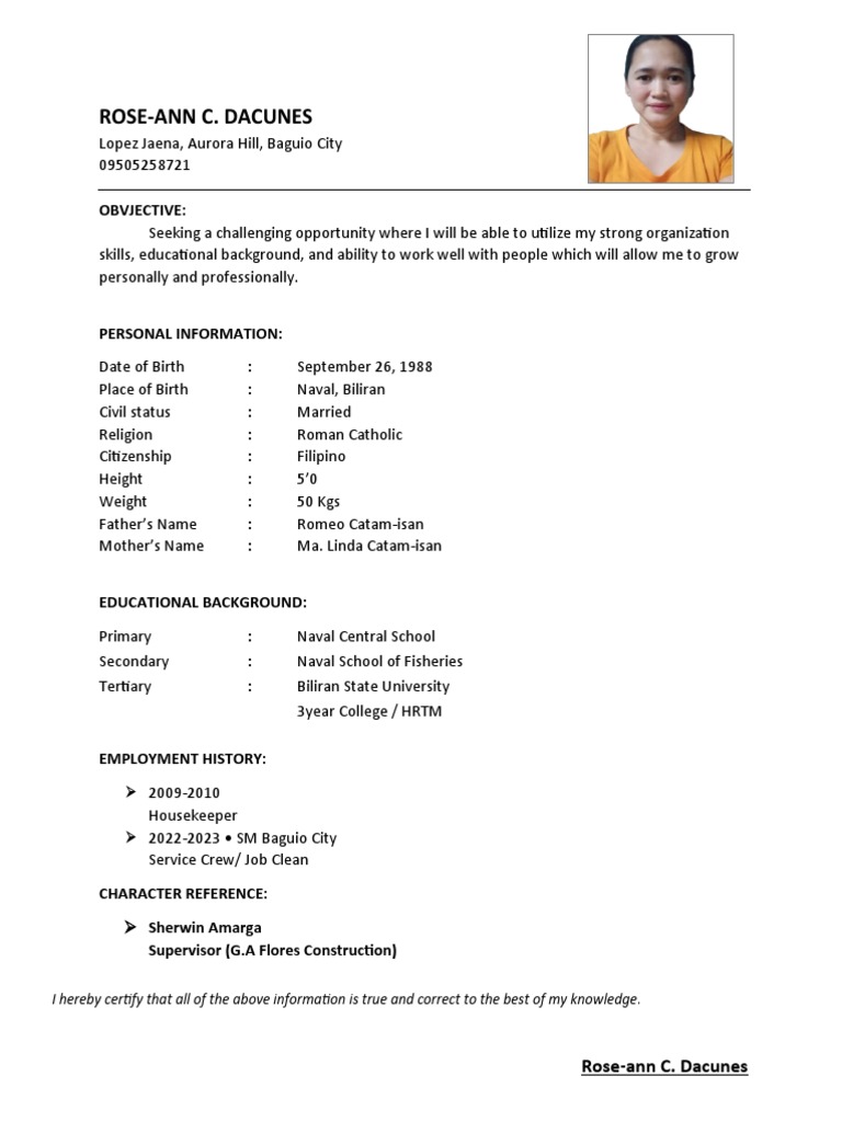 Resume Layout | PDF